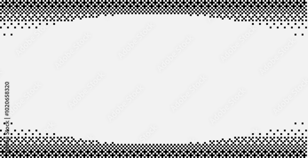 Image vectorielle Stock Gradient bitmap pixelated frame border ...