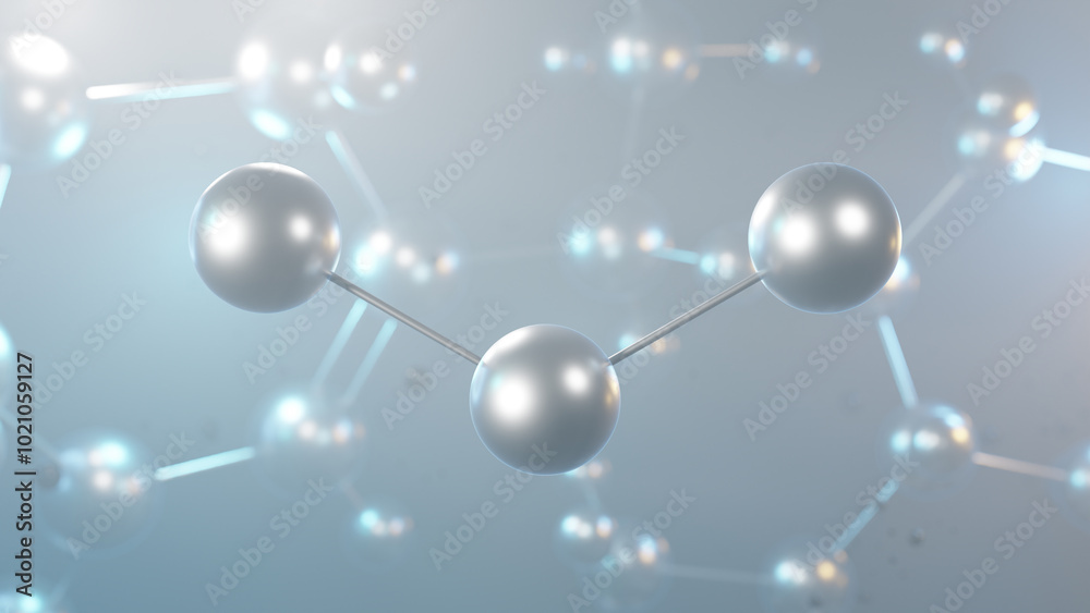 tin(ii) chloride molecular structure, 3d model molecule, reducing agent ...