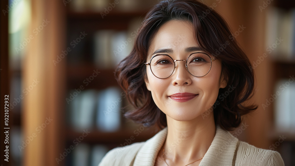 Asian Woman Historian - woman, glasses, smiling, confidence, portrait ...