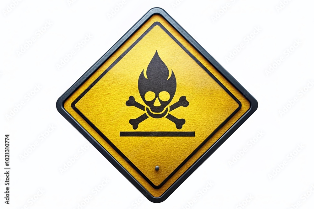 Corrosive Symbol Icon for Hazardous Materials Safety Signage and ...