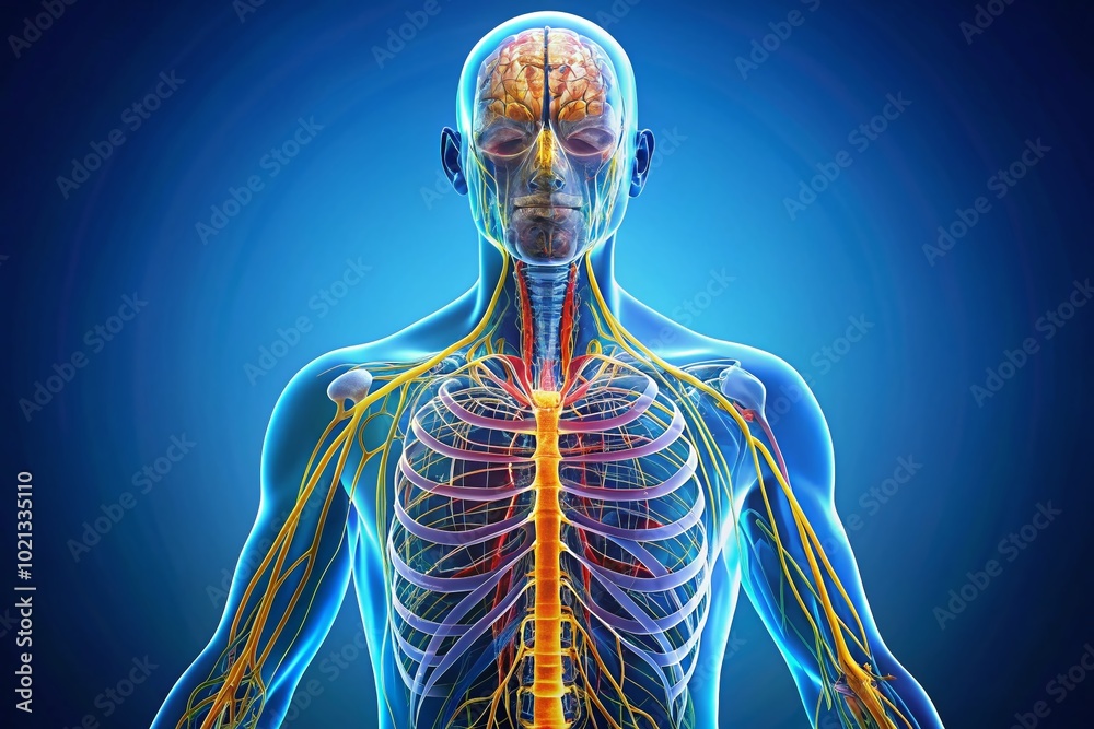 Detailed Illustration of the Parasympathetic Nervous System and Its ...