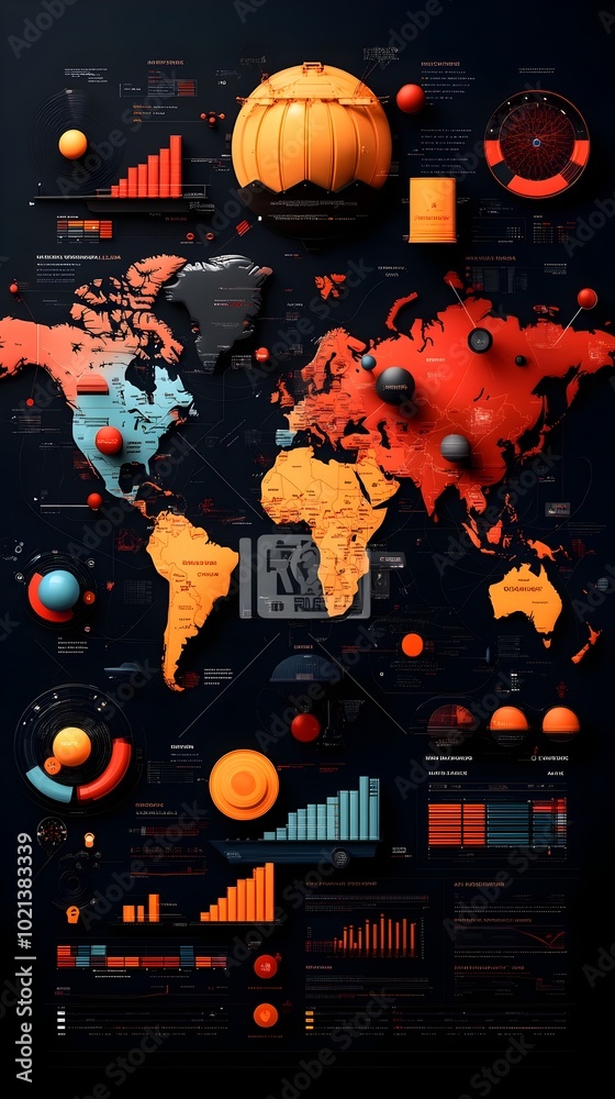 Comprehensive AI powered global logistics system with interactive world ...