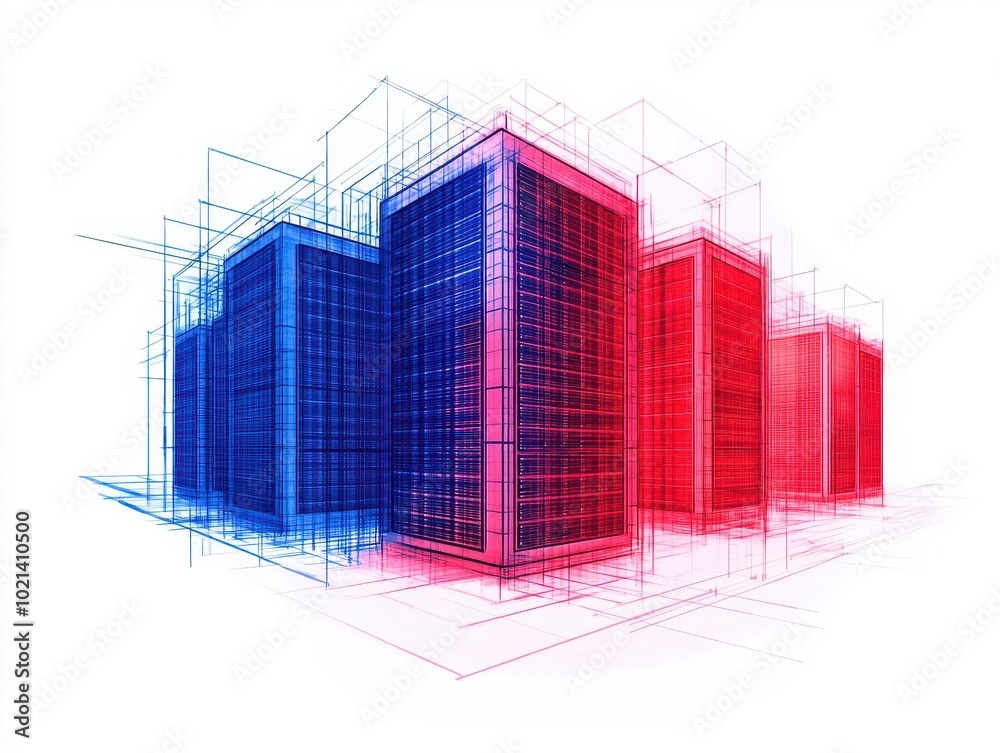 Technical sketch of a microservices architecture with multiple ...