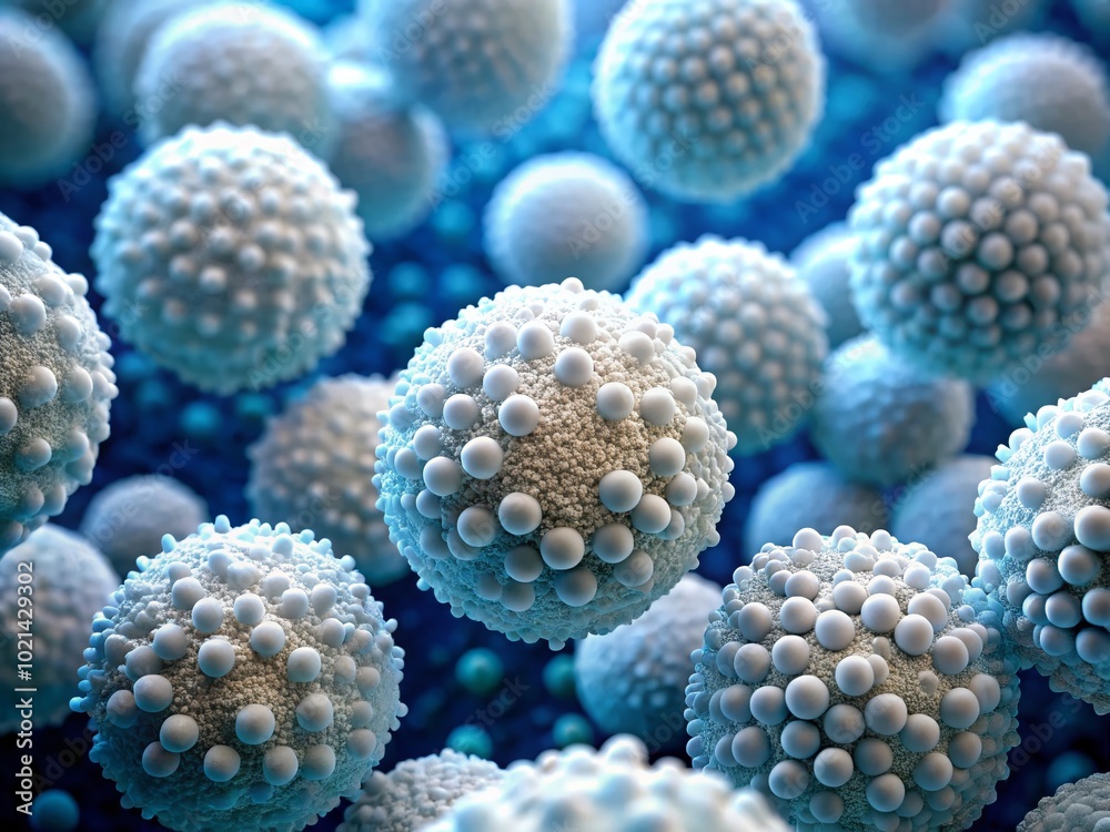 Granulocytes Under Microscope: Detailed View of White Blood Cells and ...