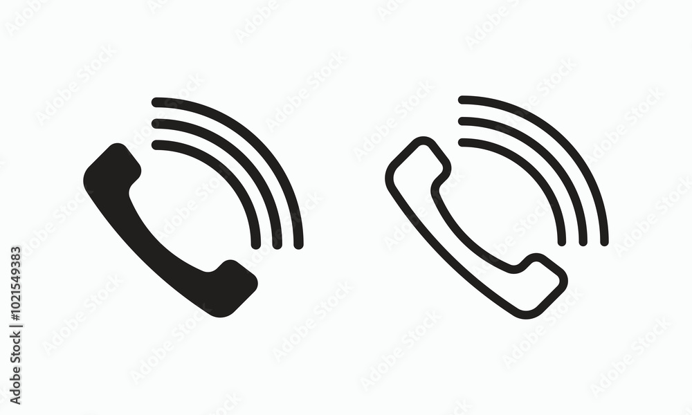 Phone icon set, Telephone call sign, Contact us symbol, Call icon ...