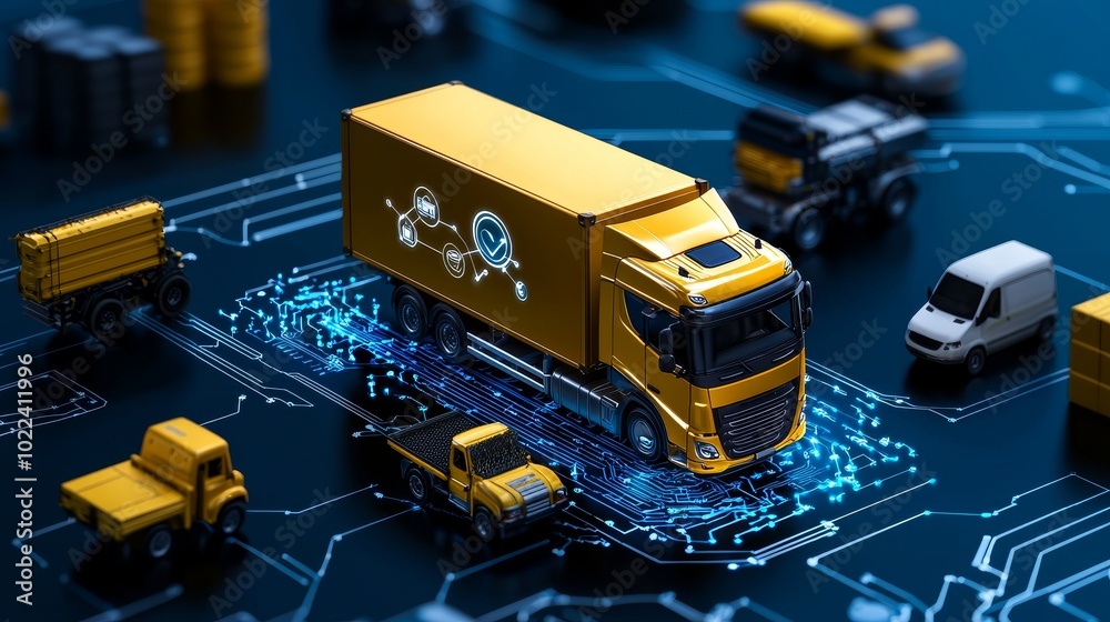 Supply Chain Roadmap: A logistics hub where AI creates a roadmap for ...