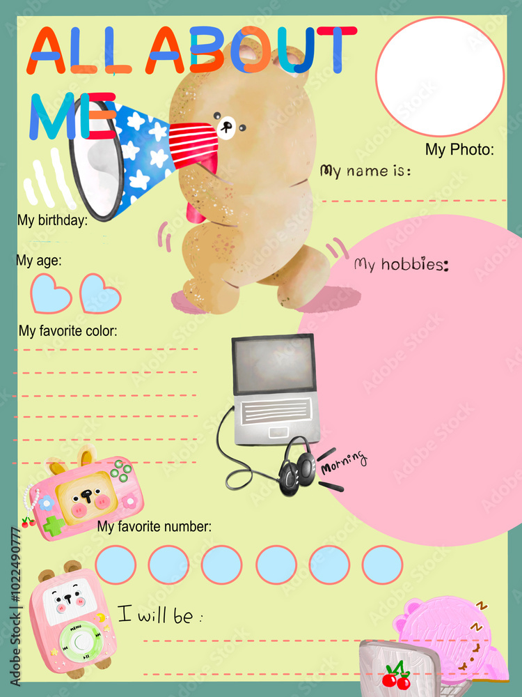 Ilustracja bez tantiem: baby shower card, set of elements, back to ...