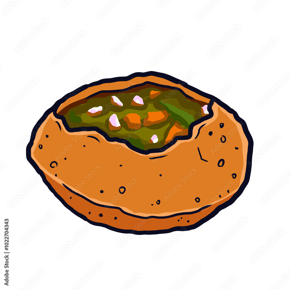 Pani Puri (Golgappe) an Indian street food.PNG image with transparent ...