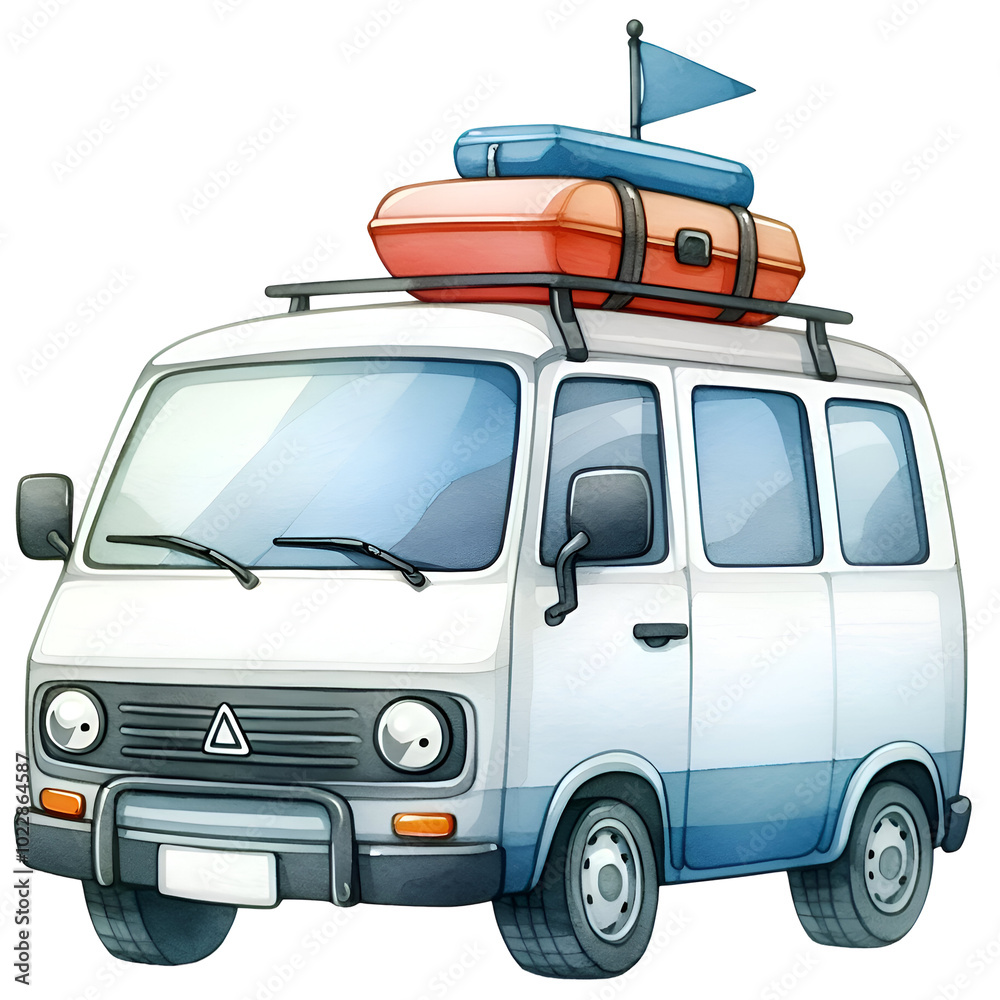 Transport Clipart Set Watercolor Public Transportation PNG Vehicle ...