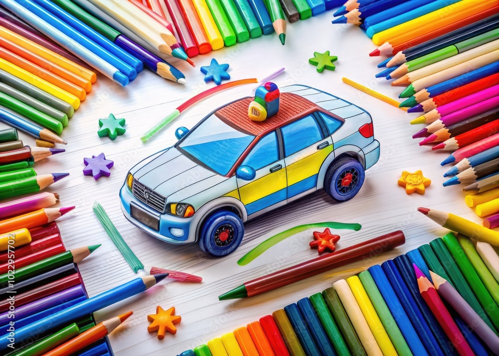 Police Car Coloring Pages for Kids - Fun Printable Designs for Creative ...