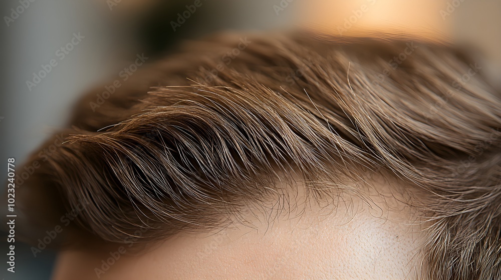 FUE hair transplant transformation with close-up shots of a patient's ...