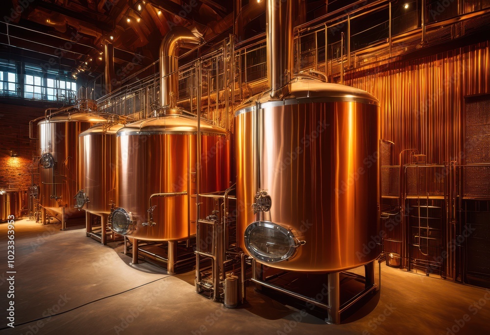 intricate visual journey through dynamic beer fermentation process ...