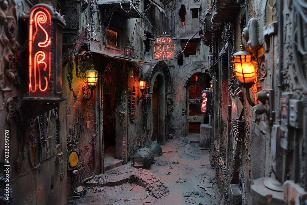 Explore unexpected camera angles in a clay sculpture depicting a ...