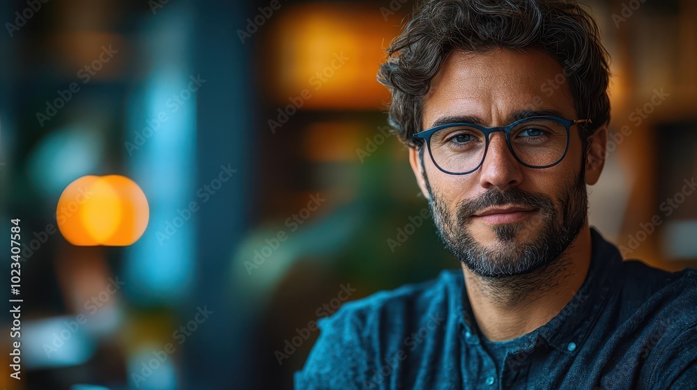 inclusive office environment featuring a blind employee using braille ...