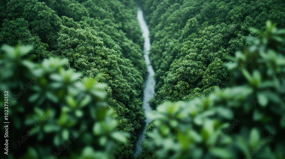 An aerial perspective capturing the majestic scene of a densely packed ...