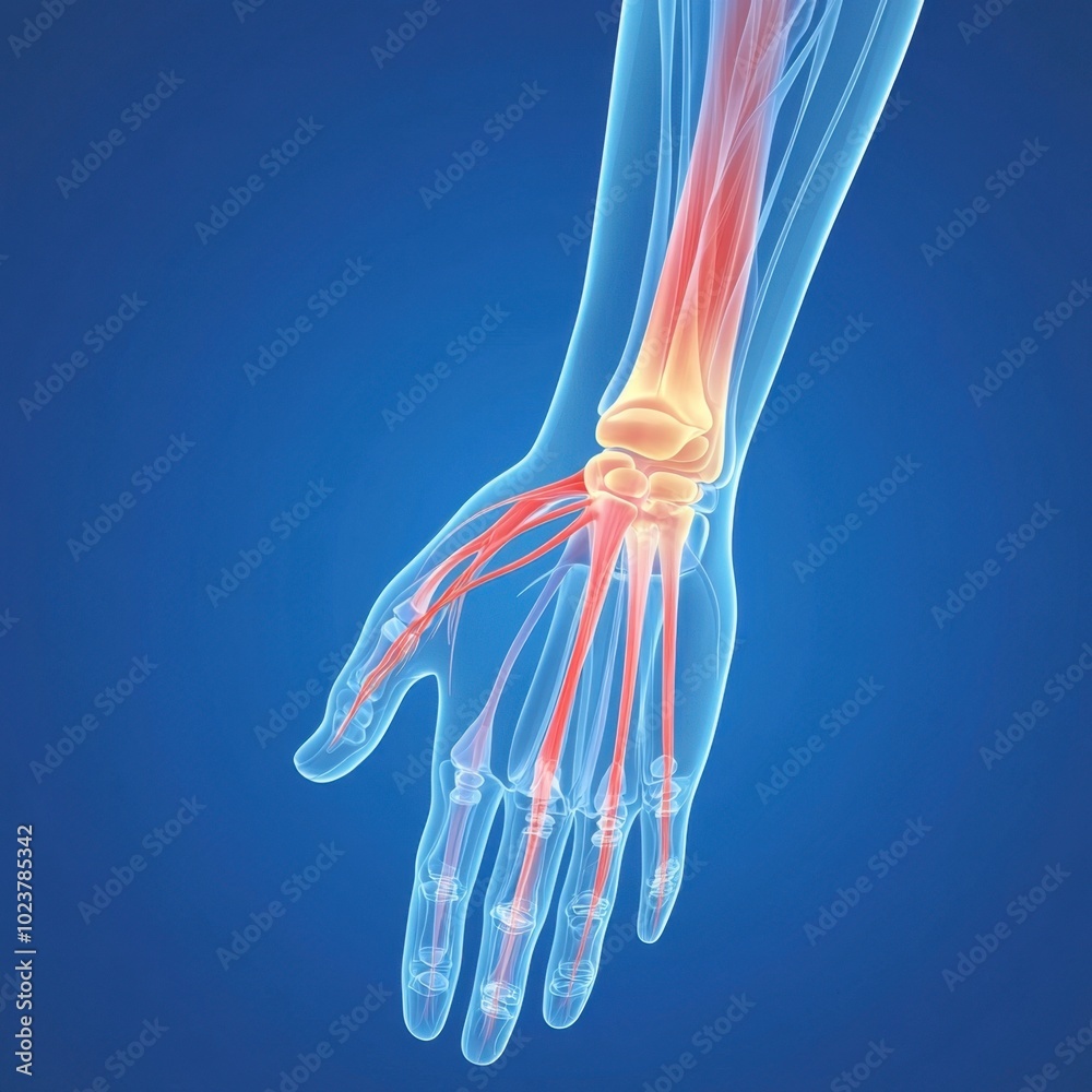 Detailed 3D X Ray Visualization of Muscle Tear Anatomy and Internal ...