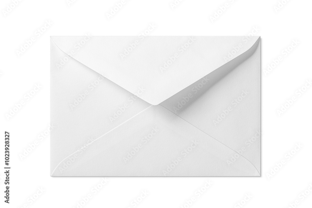 Paper envelope mockup isolated on a transparent background, PNG. High ...