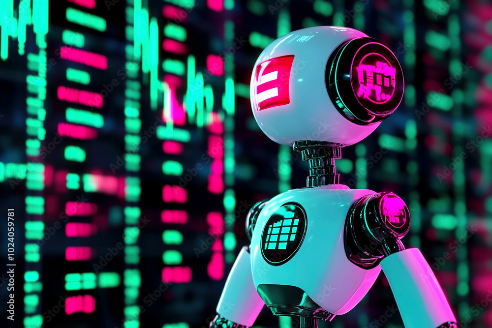 Quantitative trading robots in the stock market analyze K-line charts ...