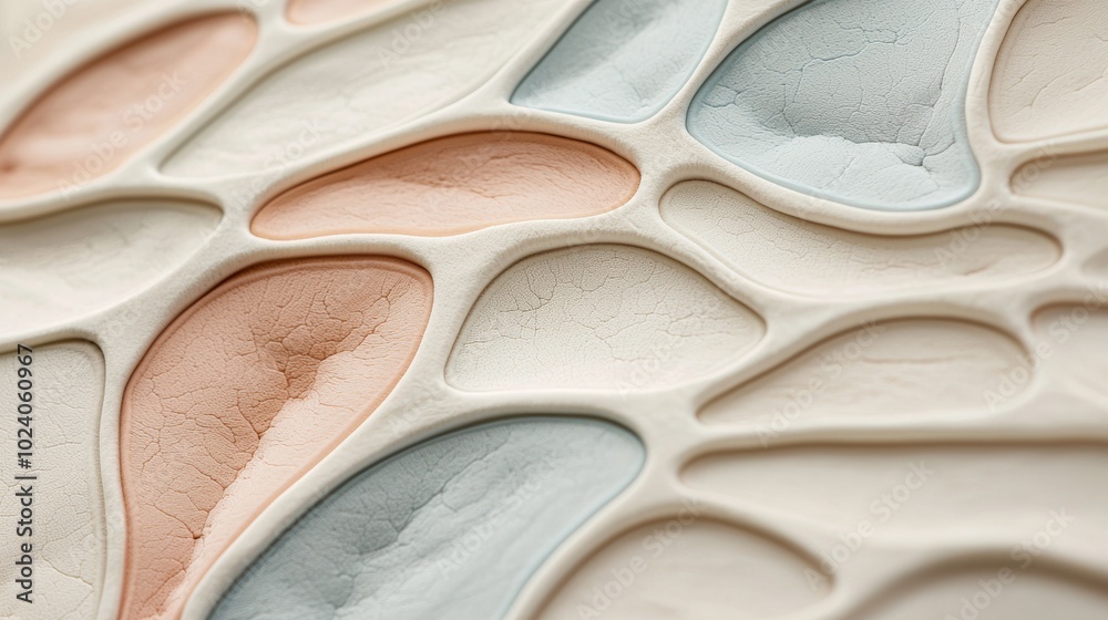 Layers of Life: Detailed Cross-Section of Human Skin Tissue Showing ...