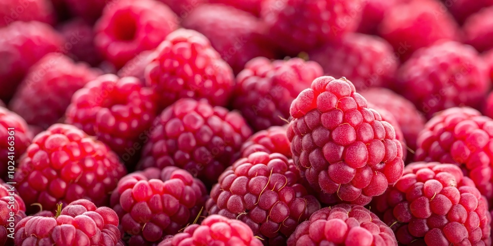 Vibrant Fresh Raspberry Background with Complementary Color Palette ...