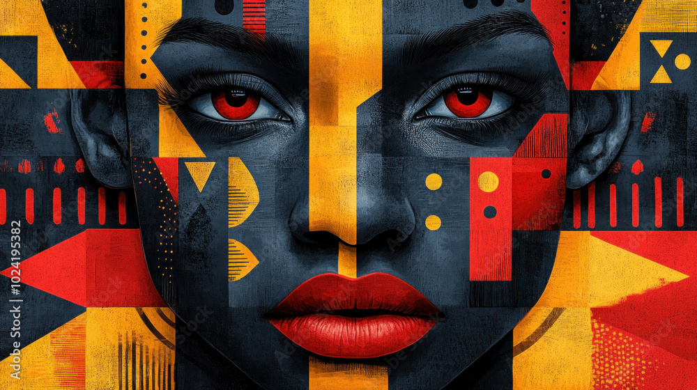 A minimalist Hispanic Heritage Month poster using bold typography and ...