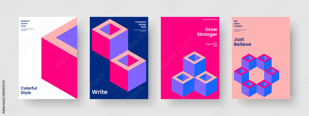 Geometric Banner Template. Modern Background Layout. Creative Report ...