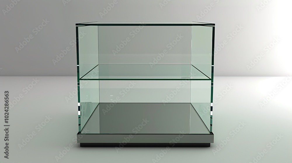 Transparent Glass Display Stand - a sleek and modern visual. The ...