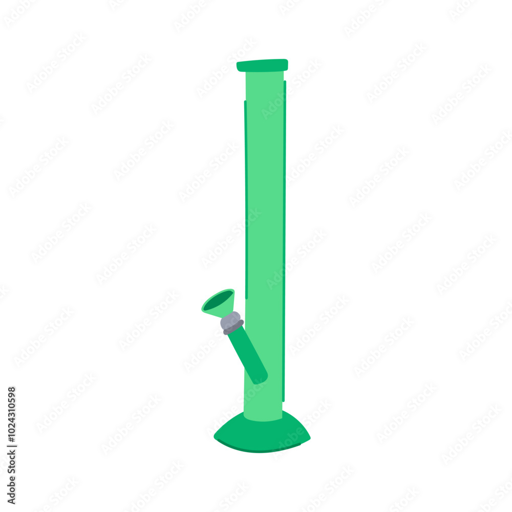 toke bong cannabis cartoon. pipe bowl, flower bud, strain thc toke bong ...
