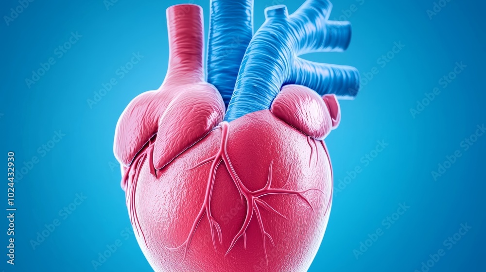 A zoomed-in view of the heart's septum, illustrating how it ...