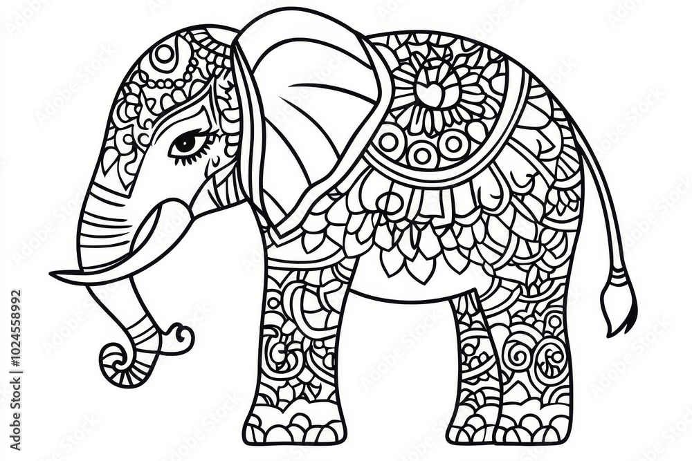 Intricately Detailed Adult Coloring Page, Zen and Mindfulness ...