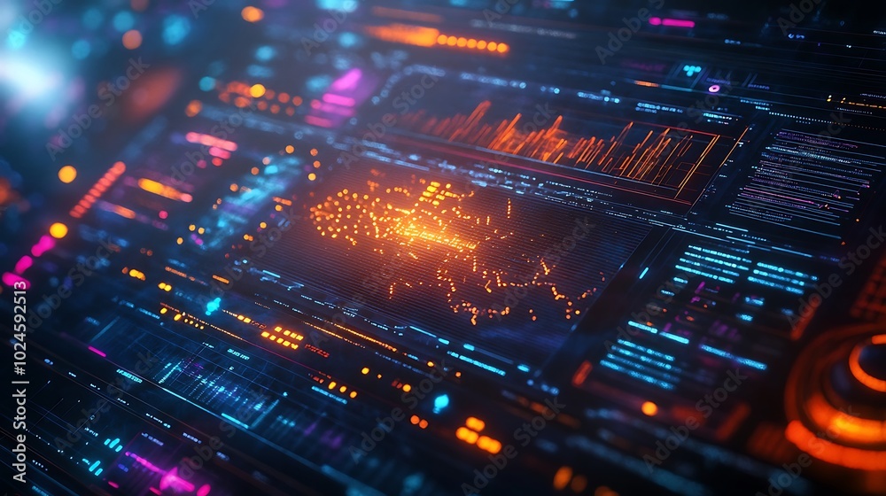 A close-up of meteorologists using interactive digital boards to ...
