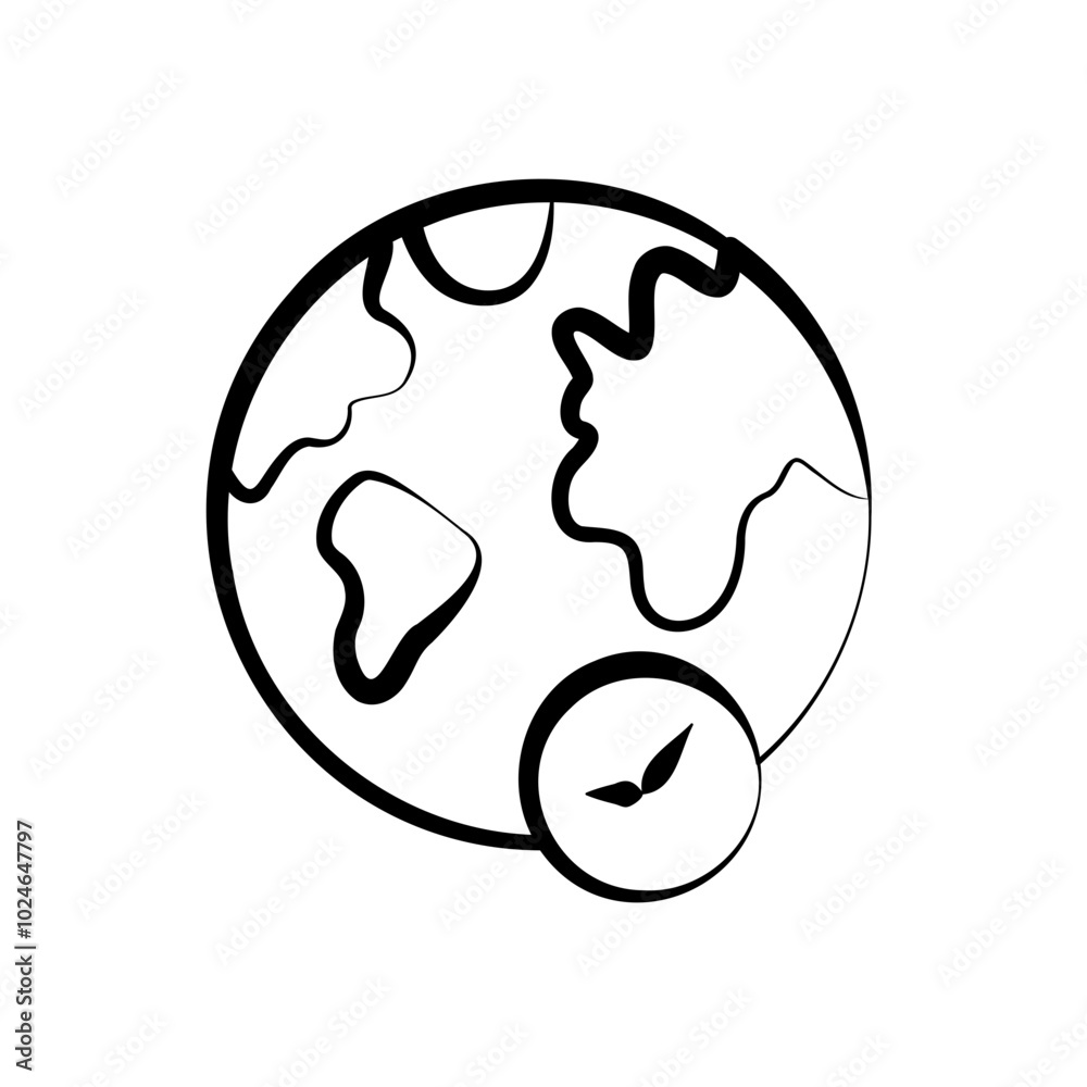 time zone map Stock Vector | Adobe Stock