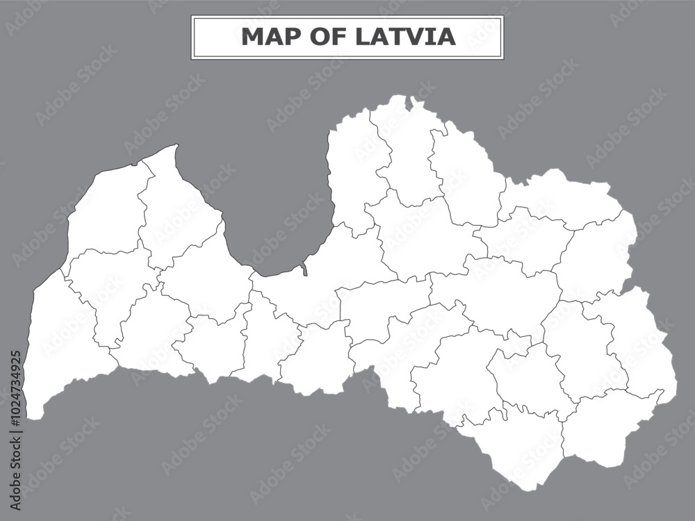 European Country Geography Political map. Political map of country with ...