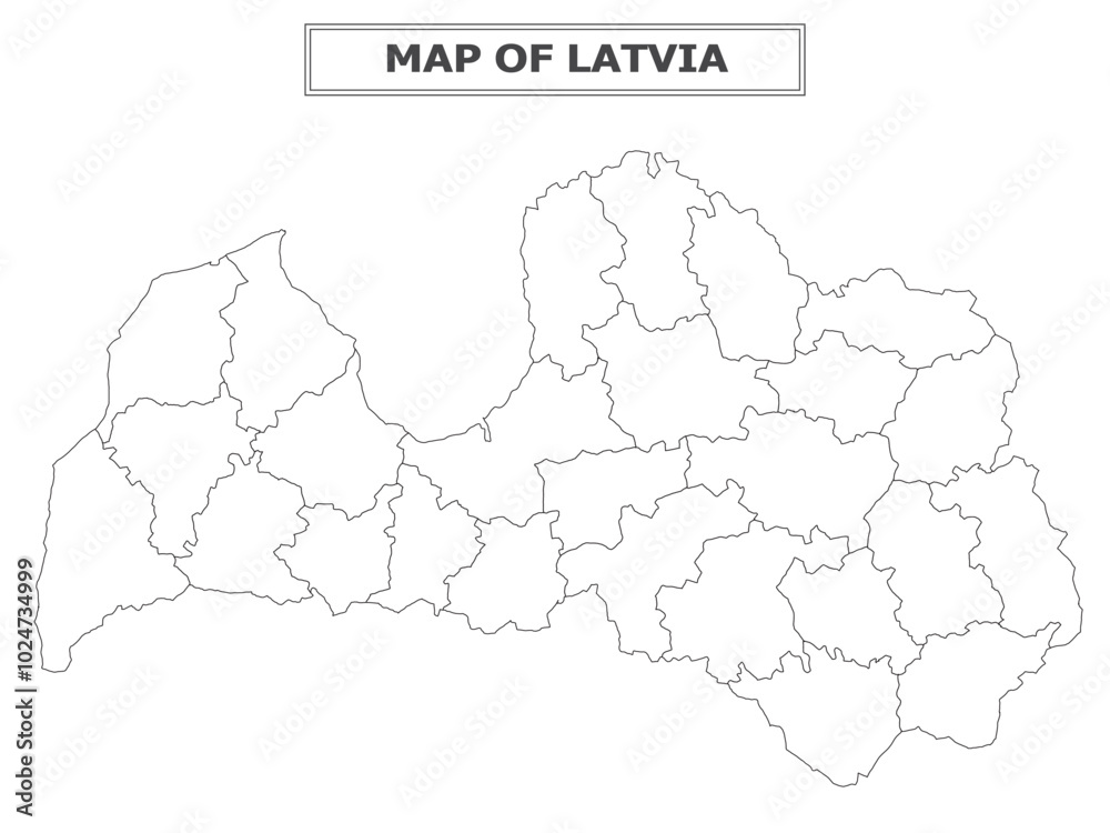 European Country Geography Political map. Political map of country with ...