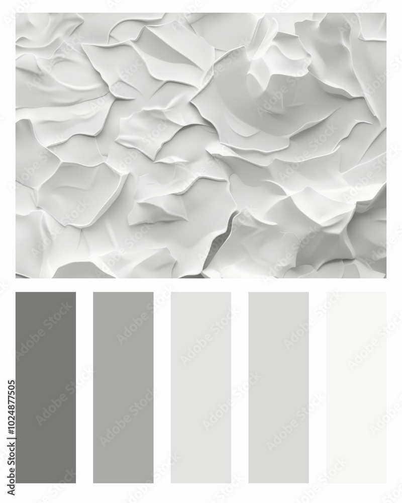 Color palette, white and gray texture, Fashion concept, brand mockup ...