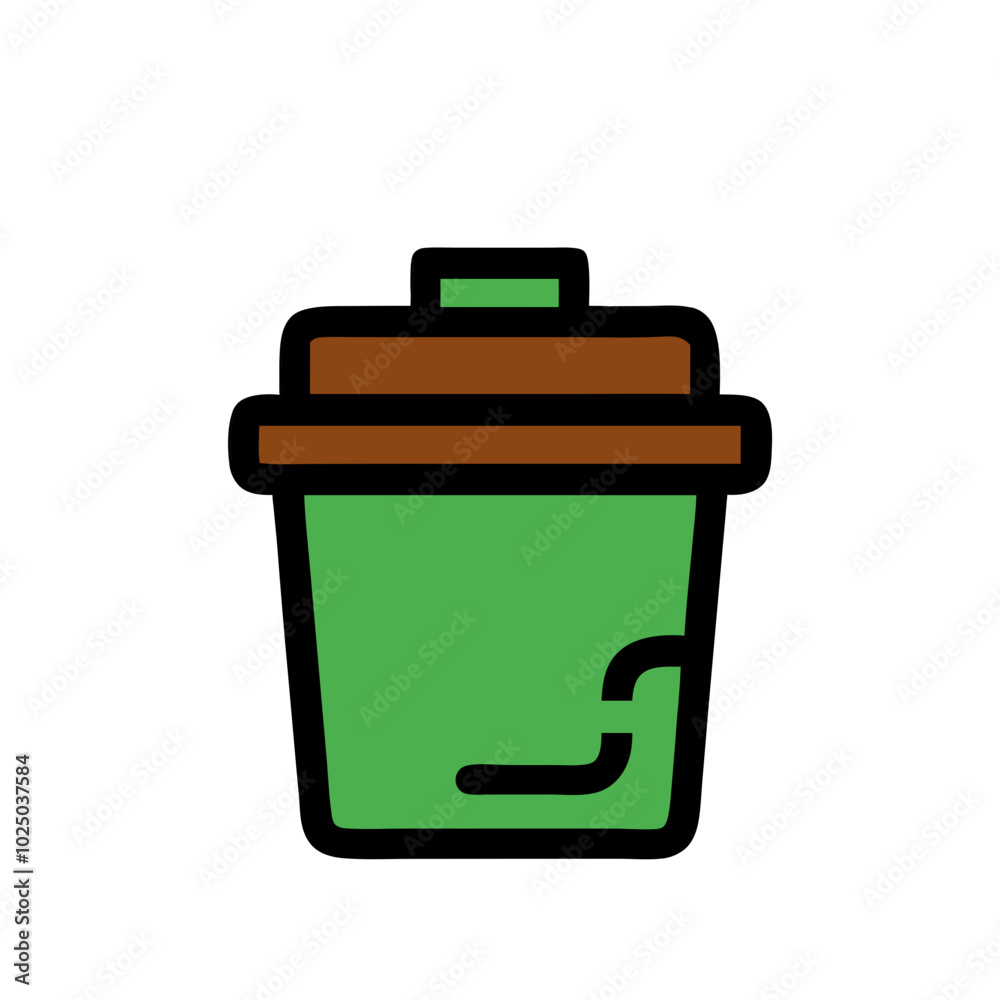 Septic tank vector icon, wastewater management concept, minimalist line ...