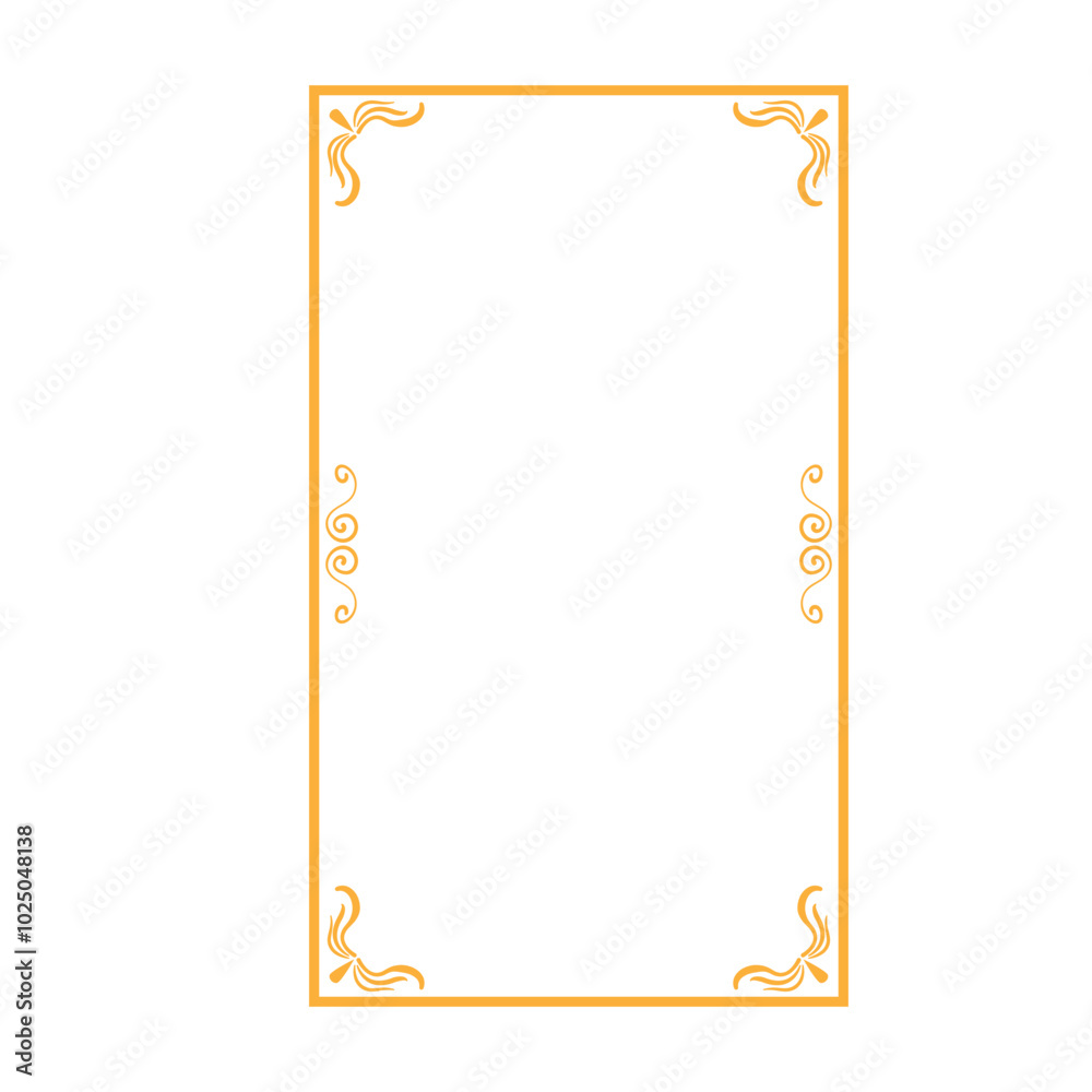 baroque victorian border frame cartoon. rococo symmetrical, detailed ...