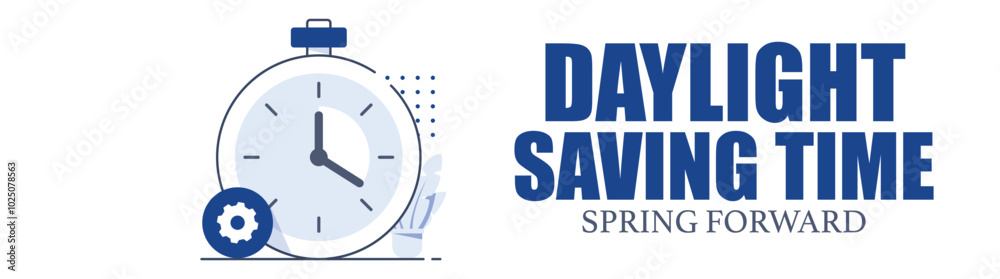 Daylight savings time Fall Back, change clock back one hour, vector ...