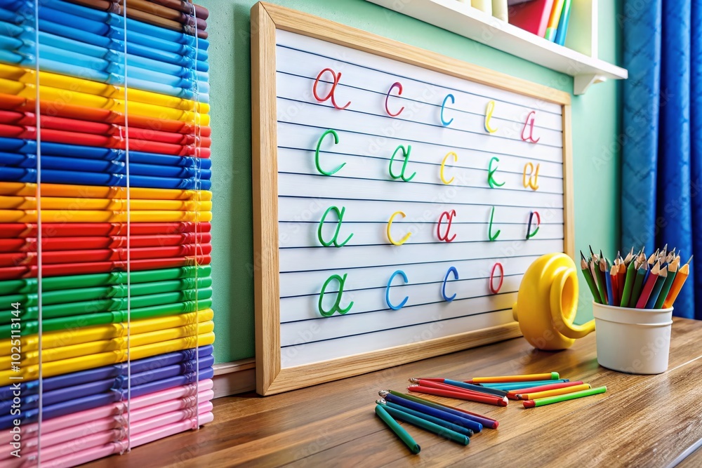 Cursive ABC Chart for Kids Learning Handwriting and Alphabet Practice ...