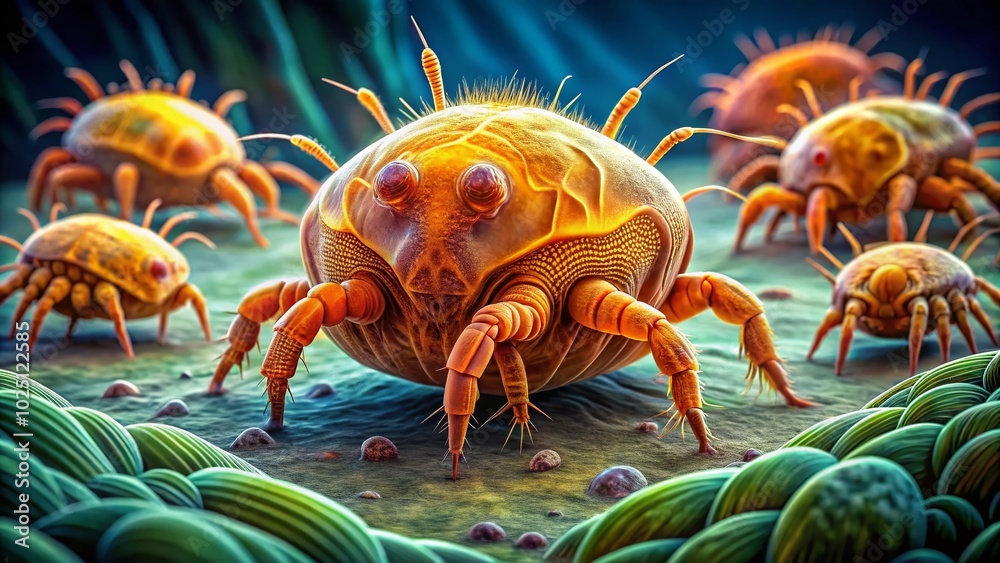 Detailed Examination of Ear Mites Under Microscope Reveals Intricate ...