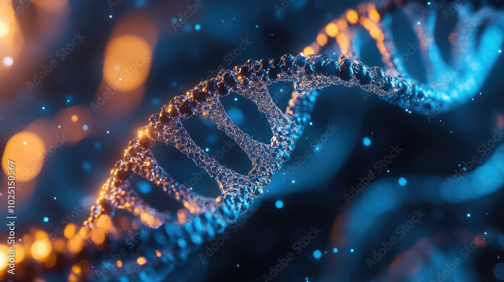 Ilustración de Stock DNA, scientific macro photo, gene, genome ...