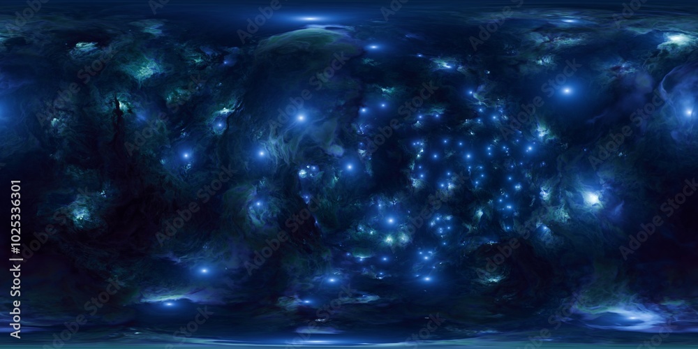 Ultra-Realistic Seamless 12K HDRi Skybox of Cosmic Nebula and Stars in ...