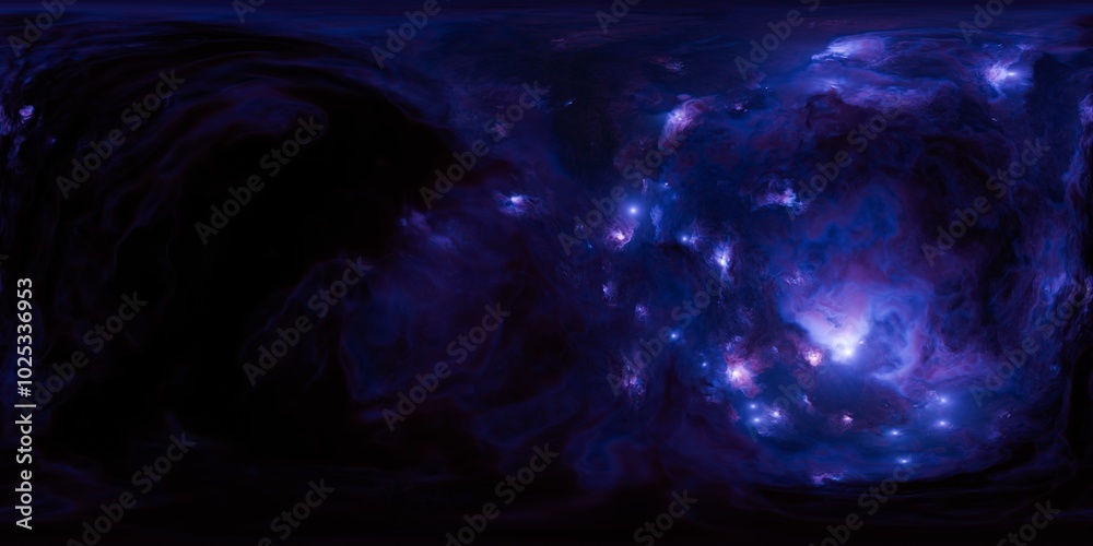 Ultra-Realistic Seamless 12K HDRi Skybox of Cosmic Nebula and Stars in ...