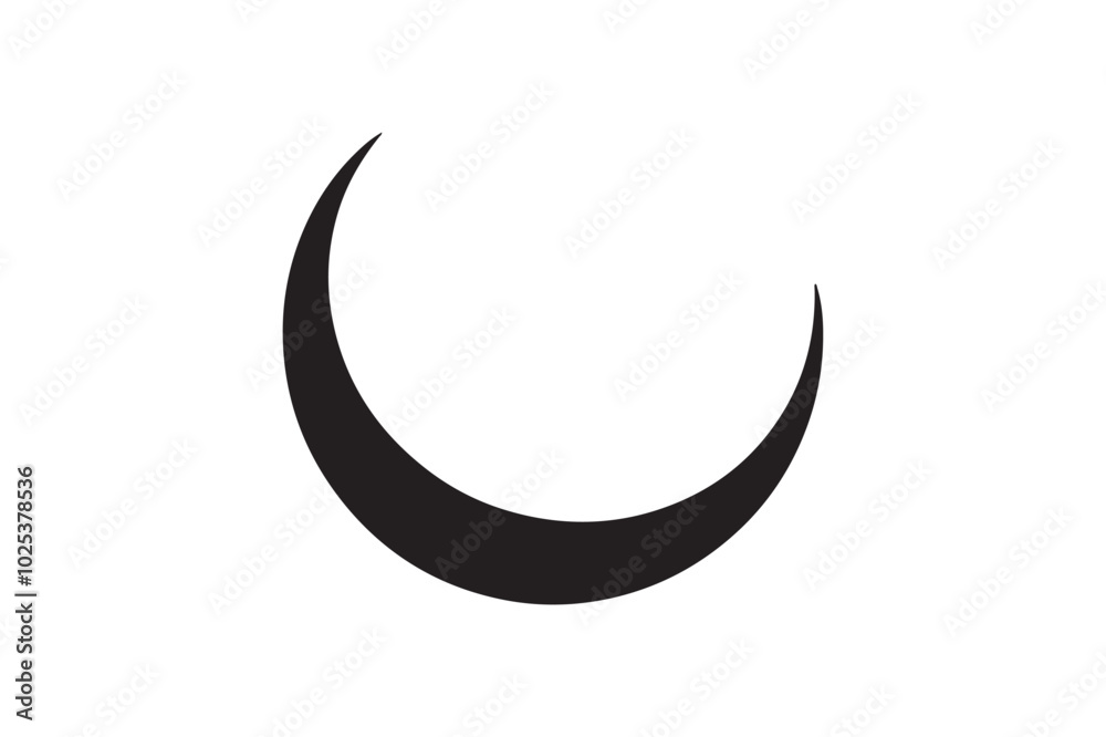 Crescent Moon Islamic Symbols for Ramadan, Eid, and Eid Al-Adha ...