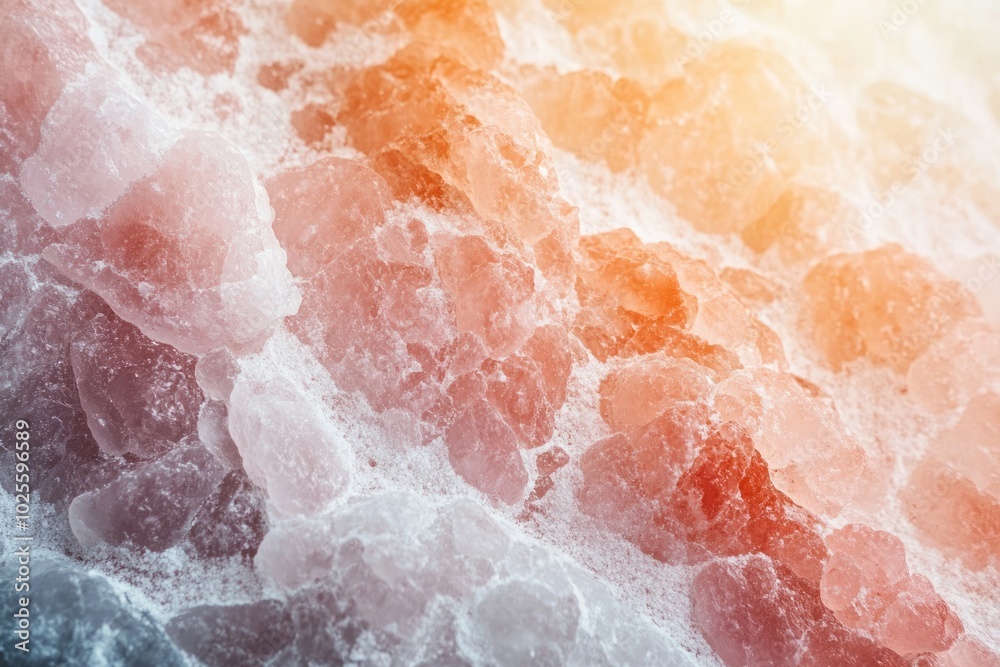 Texture of Himalayan salt, shades of pink. Concept: food textures ...