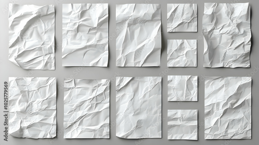 Crumpled Paper Texture Background Animation Loop Stock Illustration ...