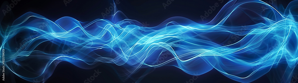 Audio soundwave scope signal as an abstract background depicting a ...