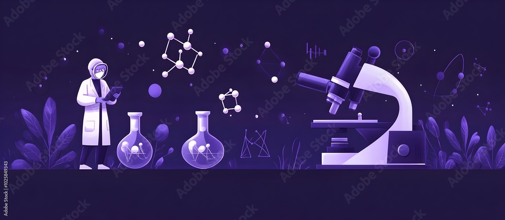 Diverse Scientists Examining Molecular Structure of New Drug Using 3D ...
