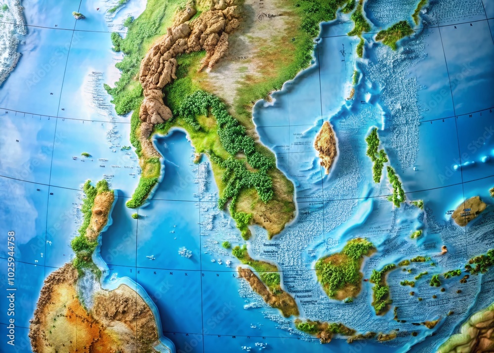 Detailed Map of the Philippines Highlighted on a World Map for Travel ...
