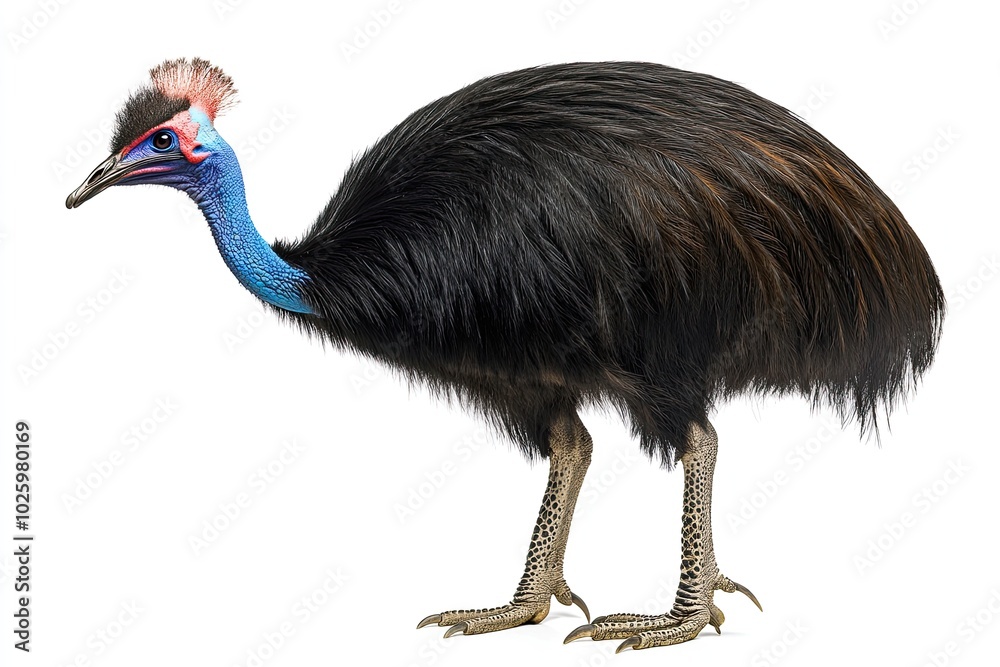 southern cassowary - Casuarius casuarius - the third tallest and second ...